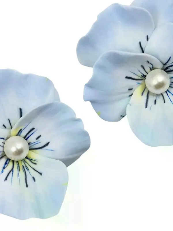 JENNIFER BEHR Viletta Flower Earrings - Blue