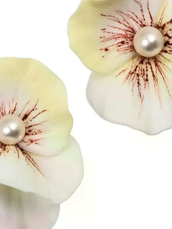 JENNIFER BEHR Viletta Flower Earrings - White
