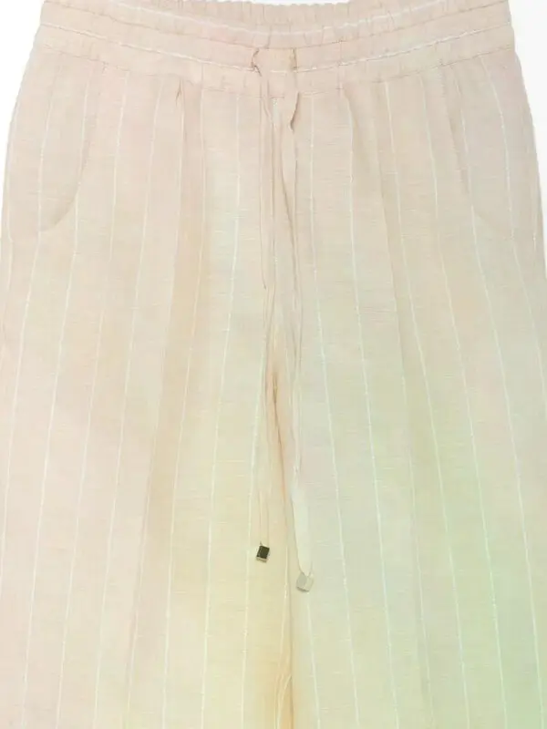 Kiton Drawstring Striped Trousers
