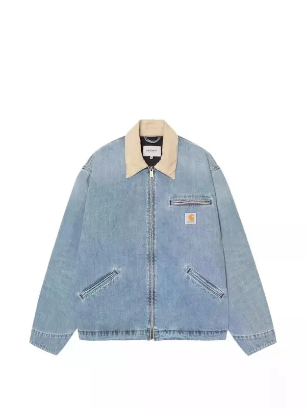 Carhartt Work In Progress Zip Fastening Denim Jacket - Blue