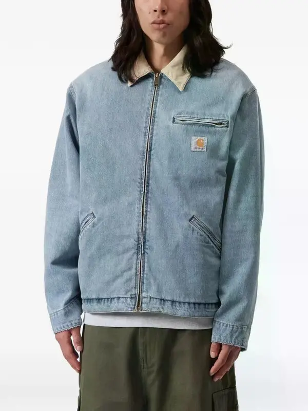 Carhartt Work In Progress Zip Fastening Denim Jacket - Blue