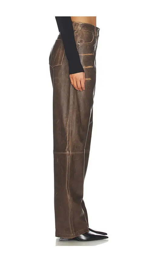 MANOKHI Mojave Leather Trousers