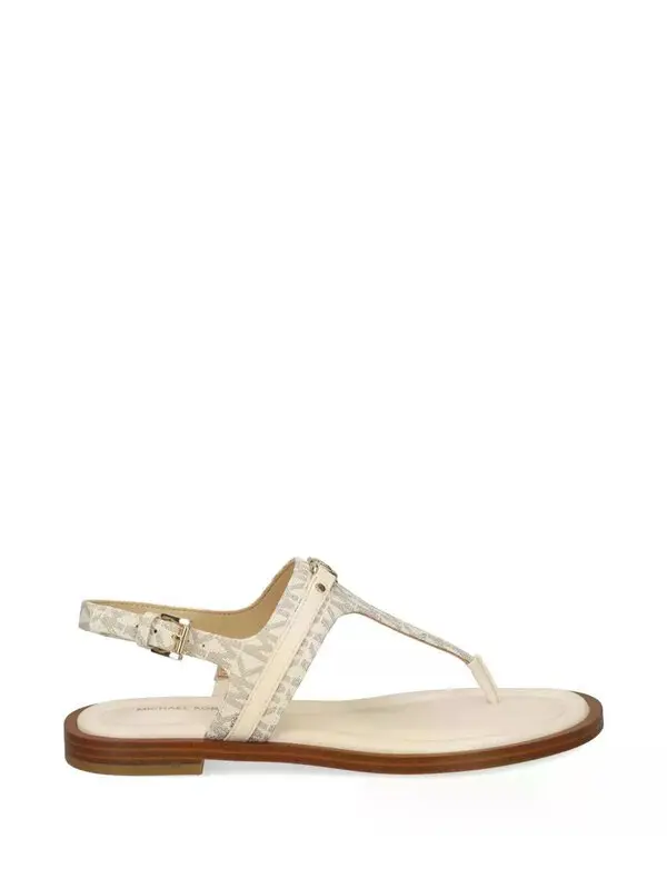 Michael Kors Mandy T-strap Sandals - Neutrals