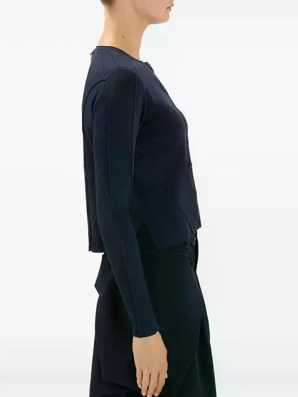 High Guipure Panelling Cardigan