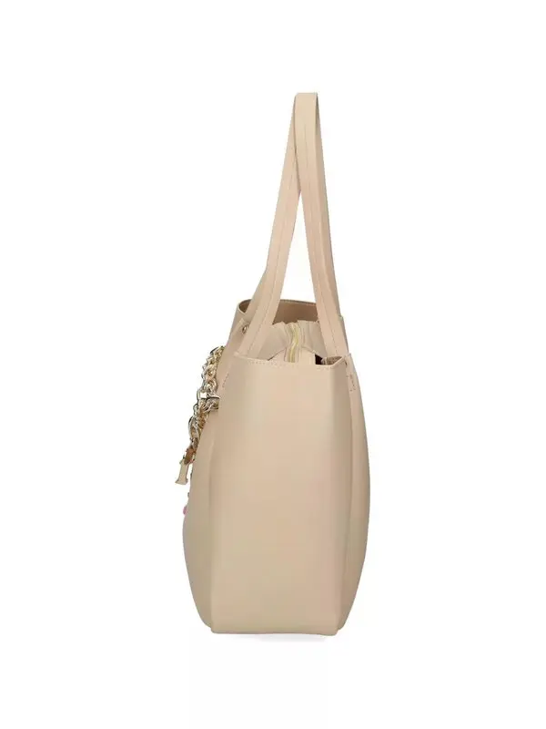 Just Cavalli Chain Charm Shoulder Bag - Neutrals