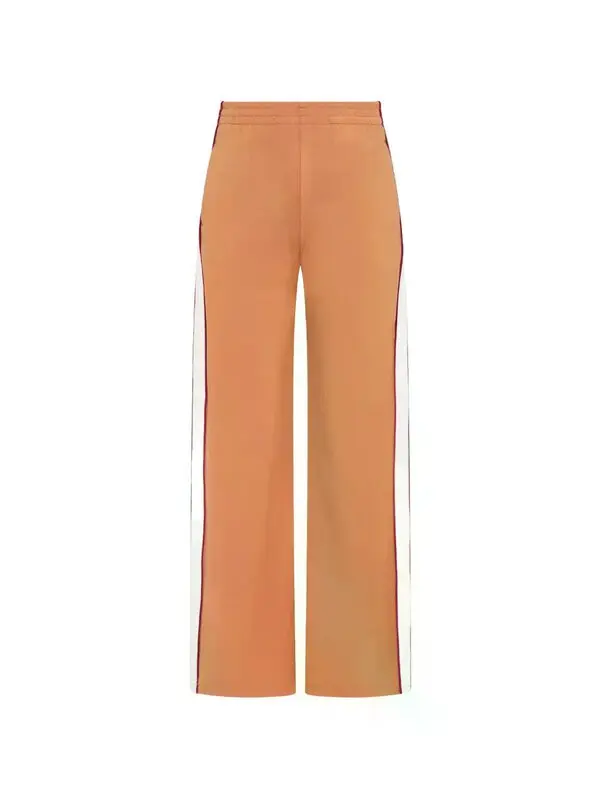 The Upside Marnie Wide-leg Trousers With Side Stripe Detail - Orange