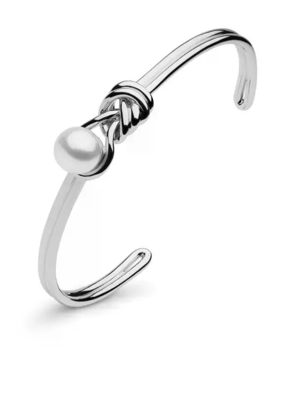 AUTORE MODA Melanie Bangle With South Sea Pearl - Silver