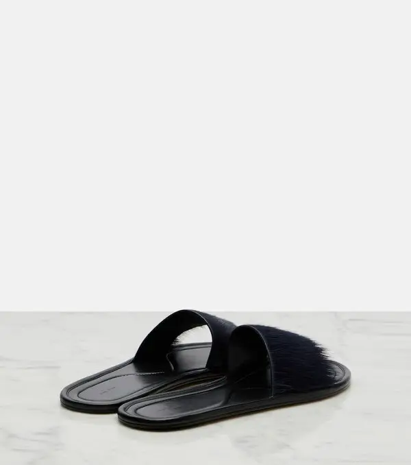 THE ROW Malick Calf Hair Slides