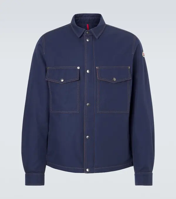 Moncler Cotton And Linen Field Jacket