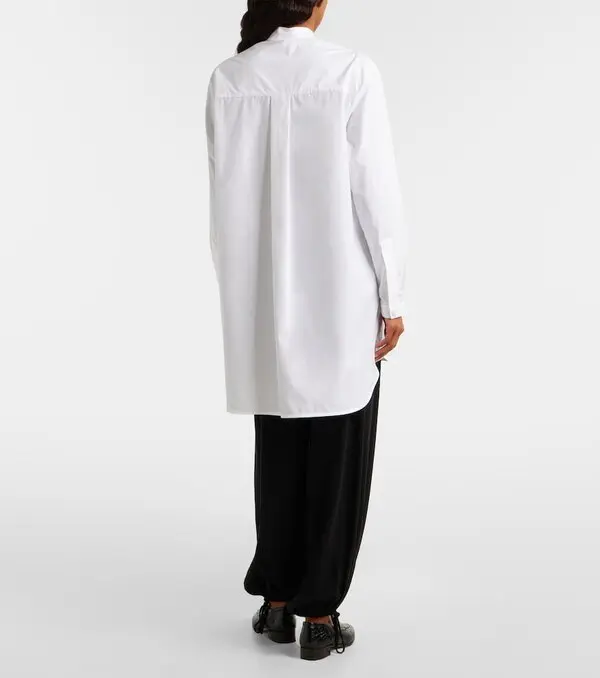 Moncler Cotton Shirt With Embroidered Detail