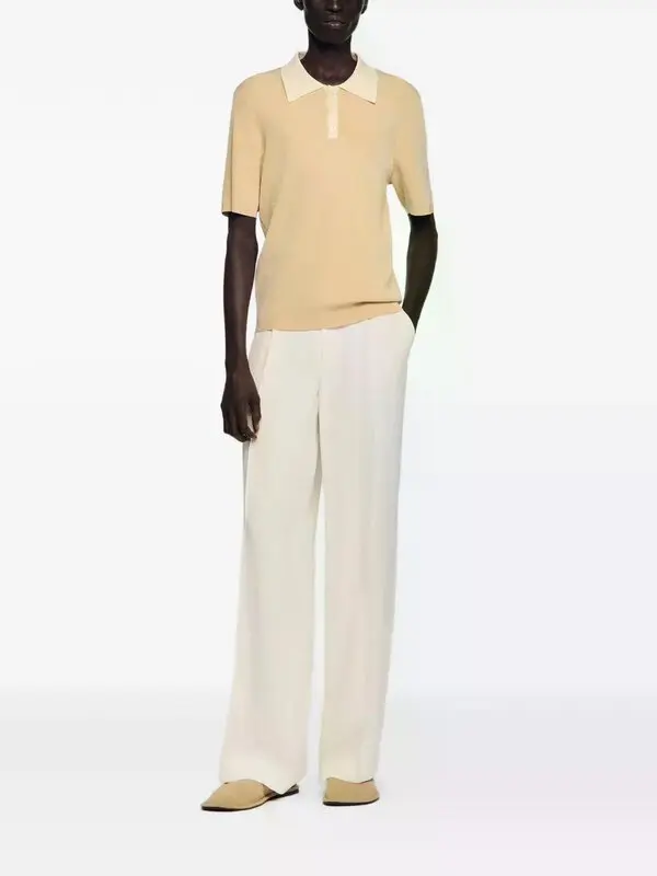 Sandro Two-tone Polo Shirt - Neutrals