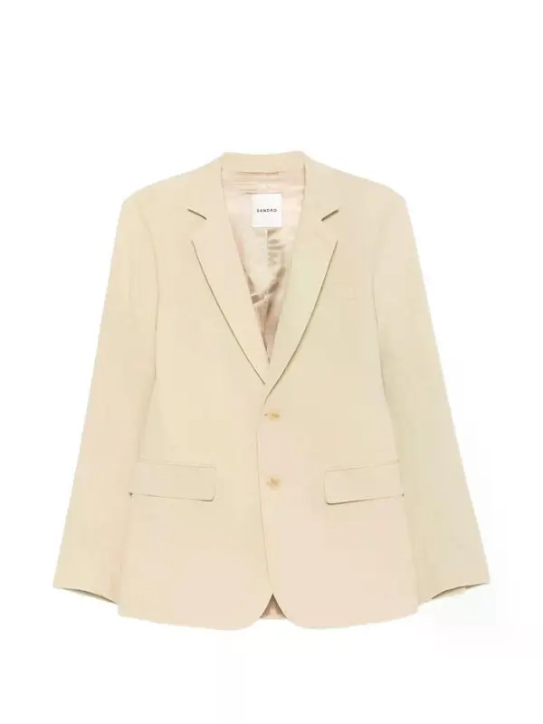 Sandro Classic Linen Suit Jacket