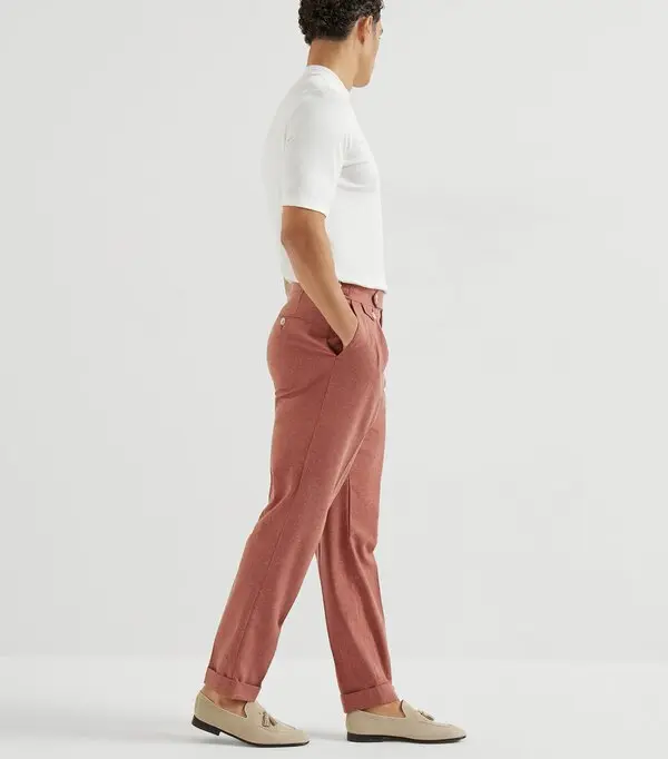 Brunello Cucinelli Wool-cotton-silk Tailored Trousers