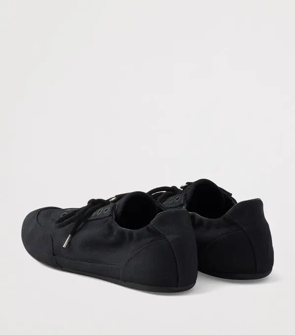 Prada Canvas Collapse Sneakers - Black