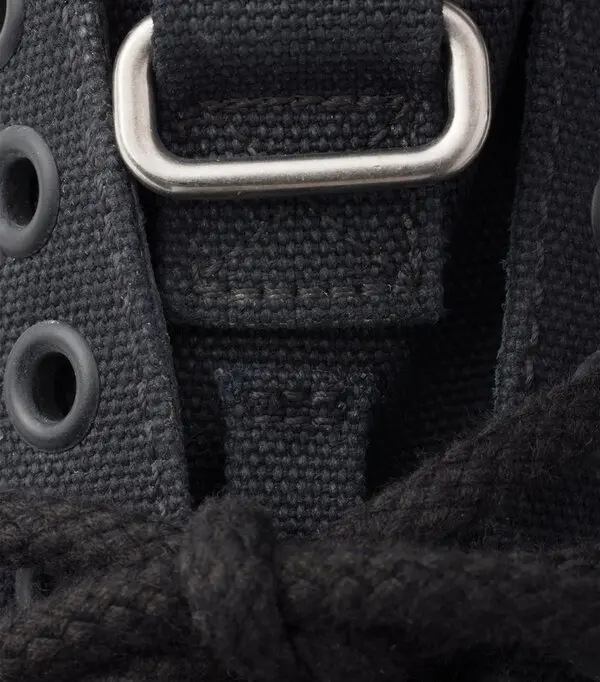 Prada Canvas Collapse Sneakers - Black