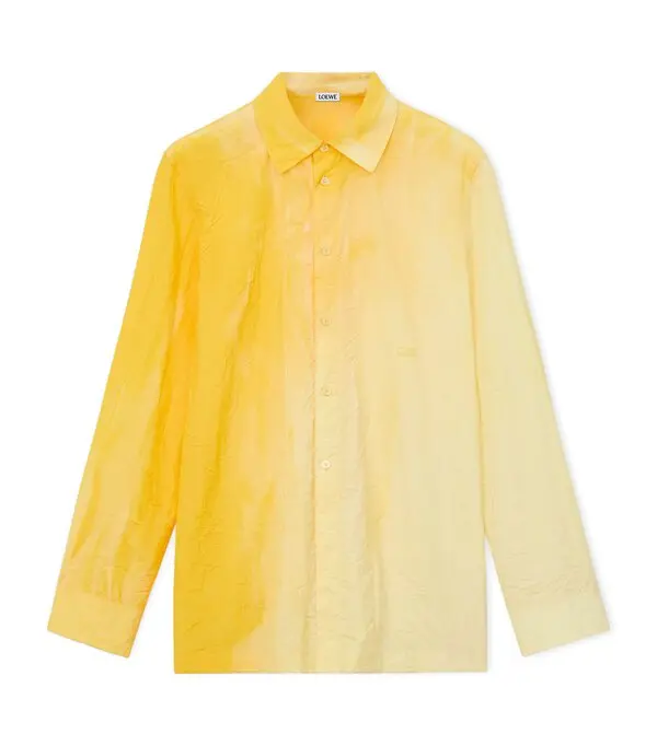 Loewe Cotton-blend Tie-dye Shirt - Yellow