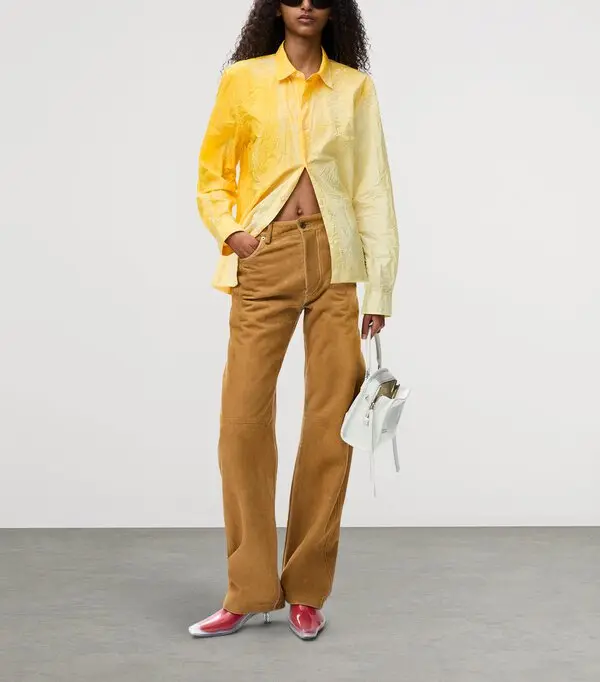 Loewe Cotton-blend Tie-dye Shirt - Yellow