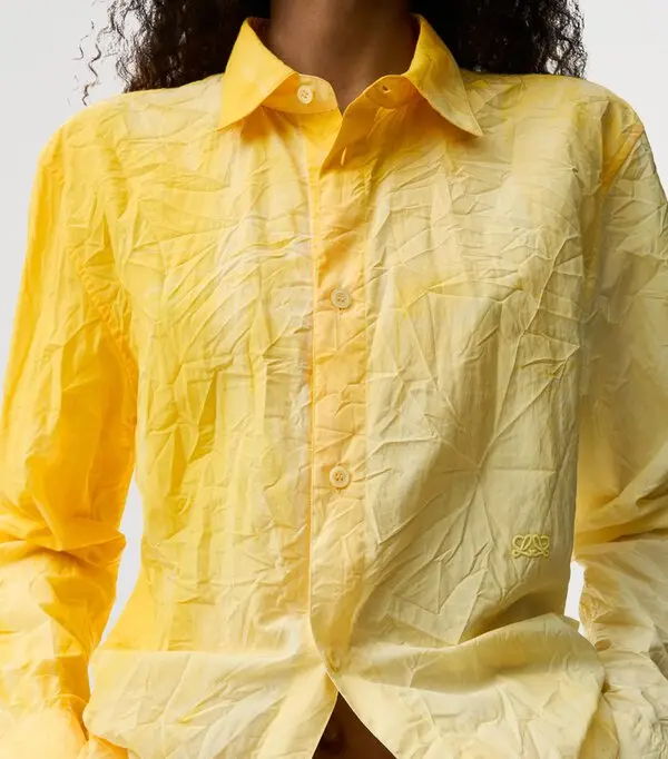 Loewe Cotton-blend Tie-dye Shirt - Yellow