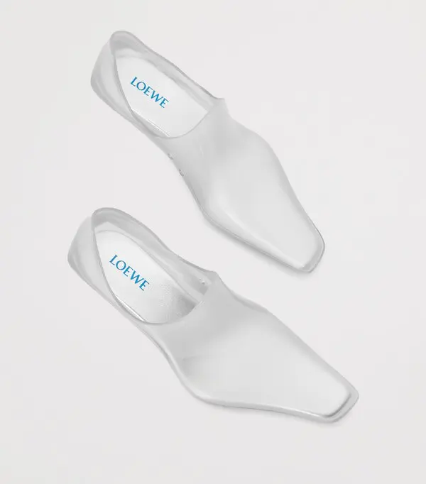 Loewe Emily Aqua Ankle Boots 45 - Clear