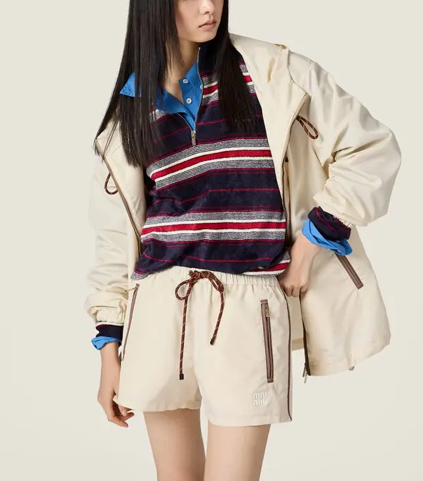 Miu Miu Technical Drawstring Shorts