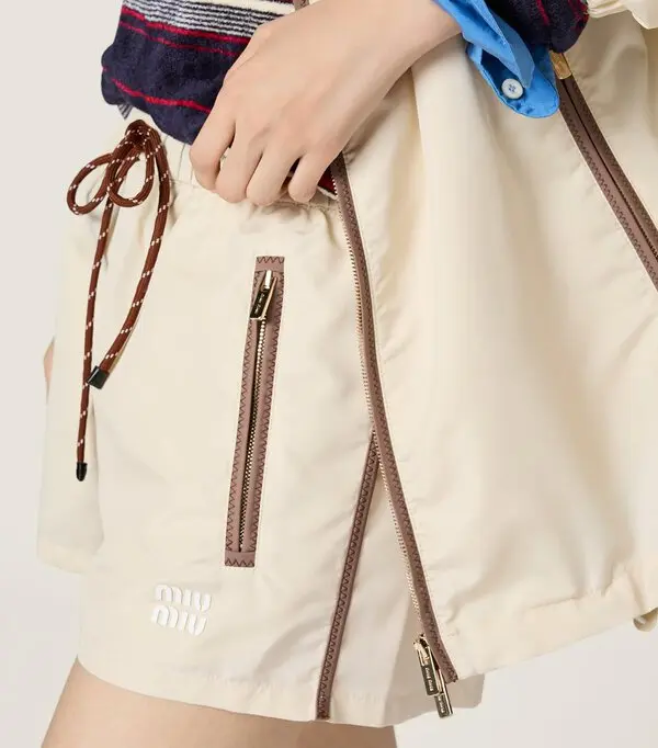 Miu Miu Technical Drawstring Shorts