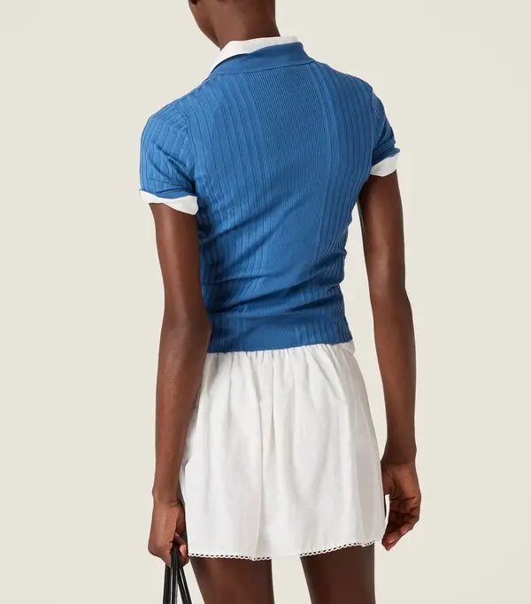 Miu Miu Wool Knit Polo Shirt