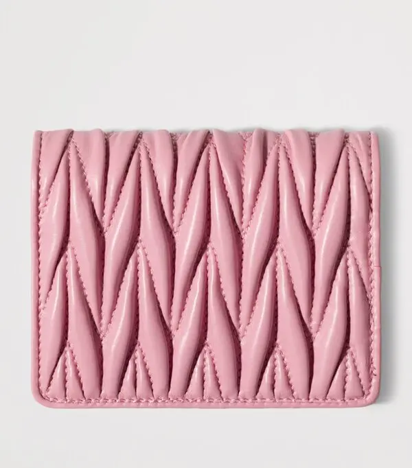 Miu Miu Small Matelassé Leather Wallet
