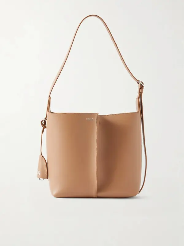 Loewe Bilbao Medium Pleated Leather Shoulder Bag