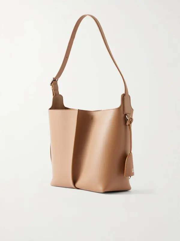 Loewe Bilbao Medium Pleated Leather Shoulder Bag