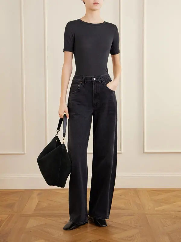 SKIMS Stretch-modal And Cashmere-blend T-shirt