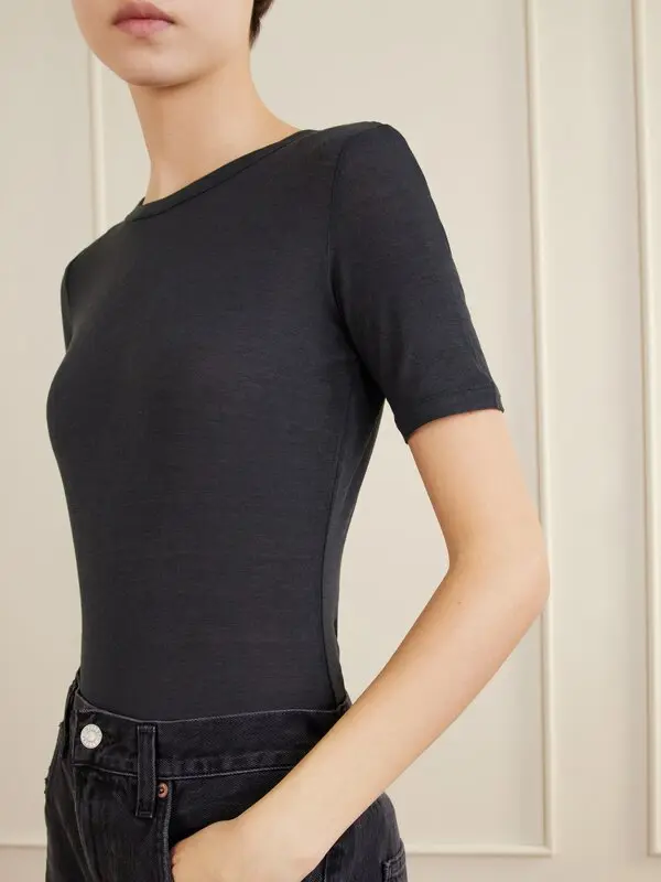 SKIMS Stretch-modal And Cashmere-blend T-shirt
