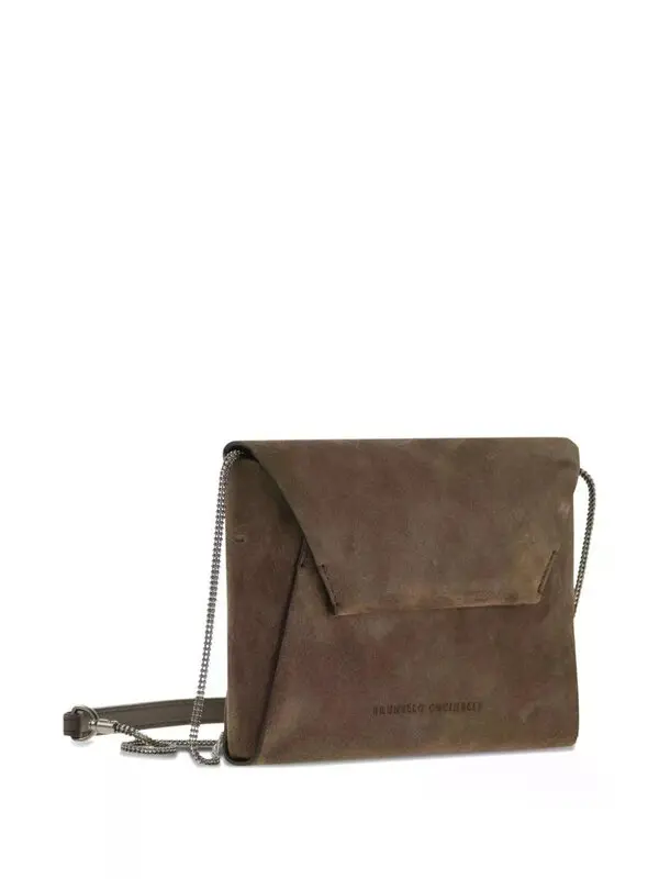 Brunello Cucinelli Suede Clutch Bag - Brown