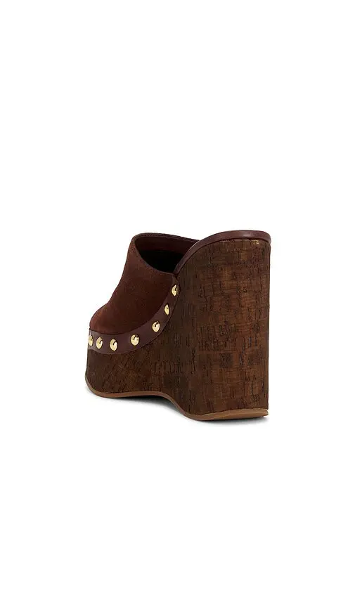 Schutz Dalle Studded Platform Wedge Sandals