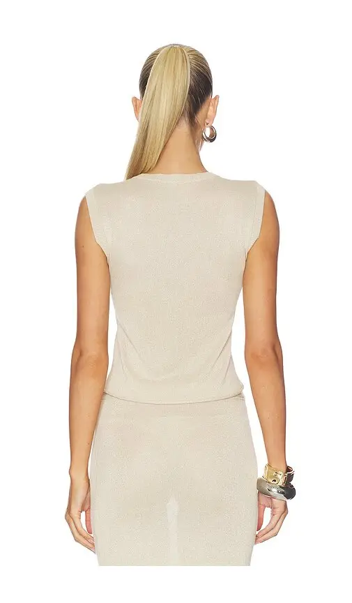 LA PORTE Willa Knit Tank Top - Neutral
