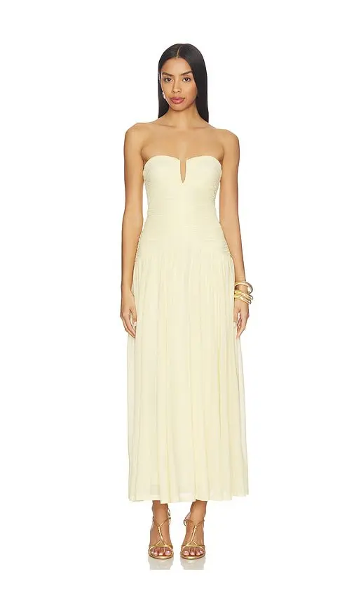NIA Beverly Dress - Lemon
