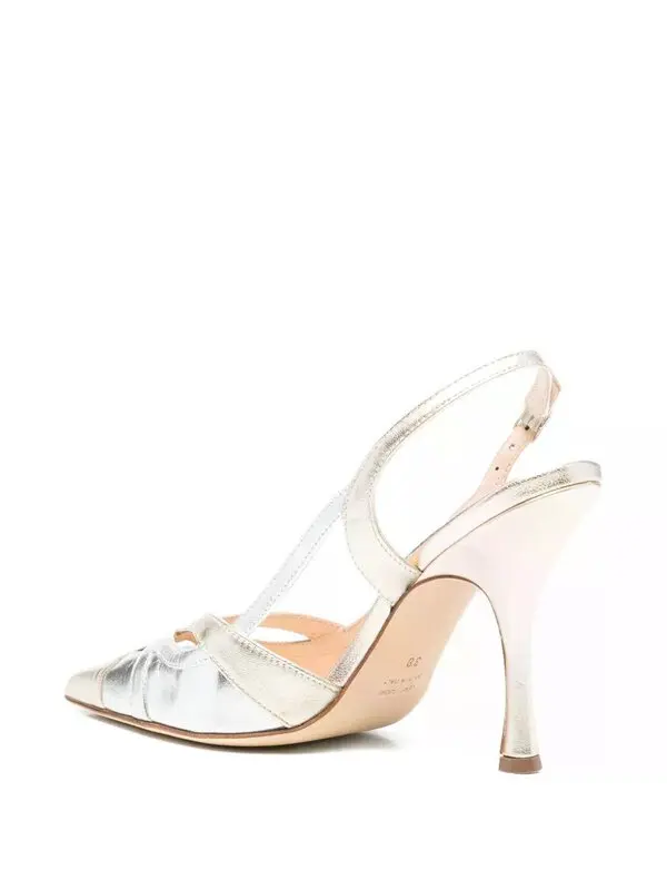 ANNA F. Slingback Pumps With Cut-out Detail