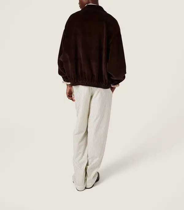 Miu Miu Corduroy Logo Blouson Jacket