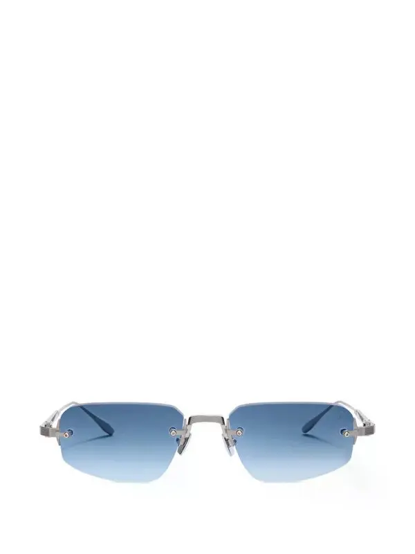 AKONI Juno Geometric-frame Sunglasses - Blue