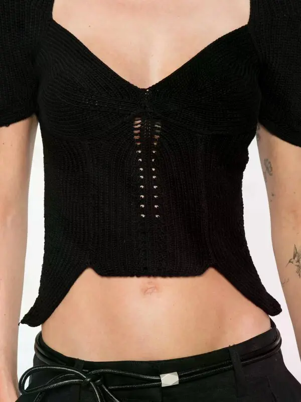 Cult Gaia Eliza Puff-sleeve Top