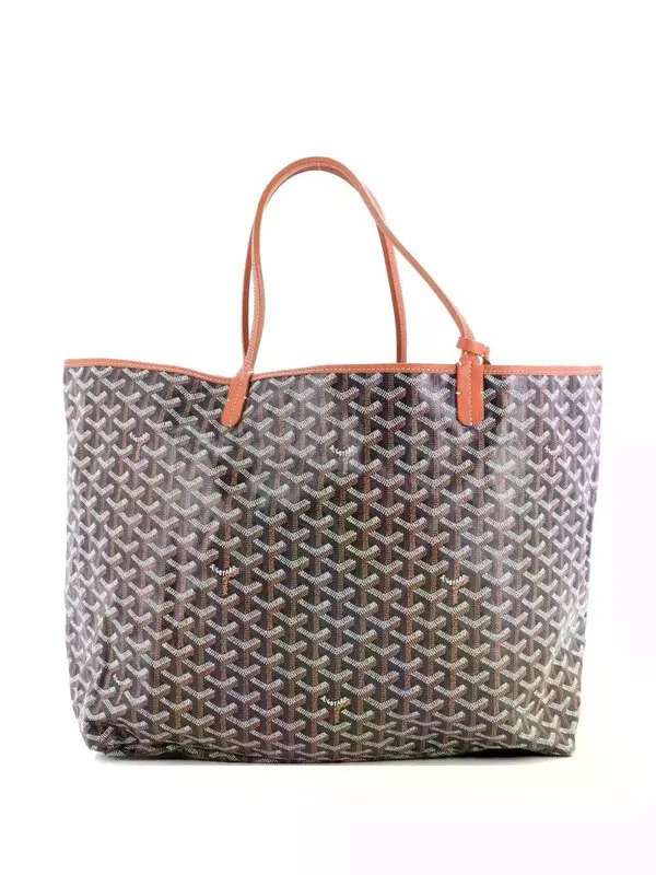 Goyard Saint Louis Gm Coated Canvas Tote Bag - Black