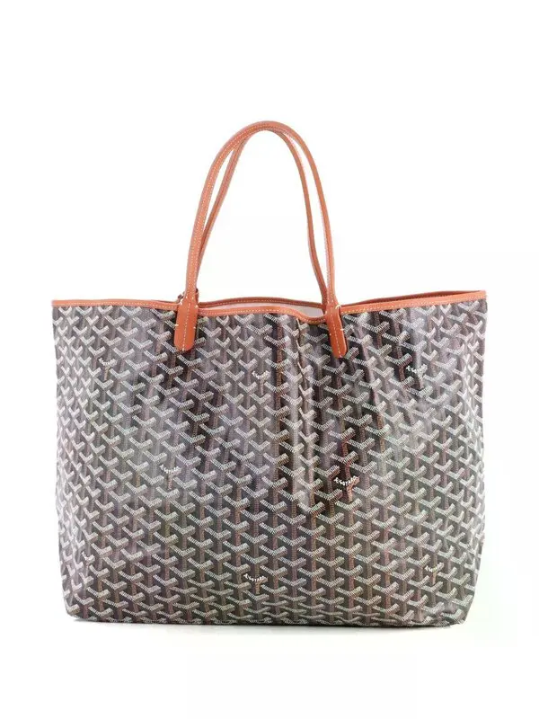 Goyard Saint Louis Gm Coated Canvas Tote Bag - Black
