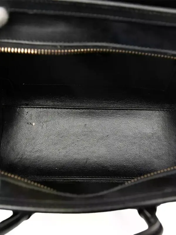 Celine Tricolor Felt Luggage Tote Satchel - Blue