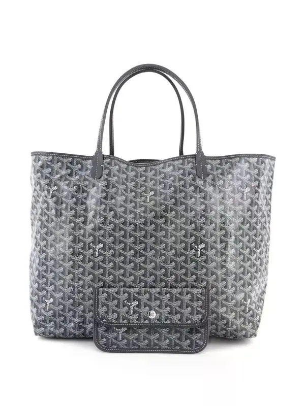 Goyard Saint Louis Coated Canvas Gm Tote Bag - Grey