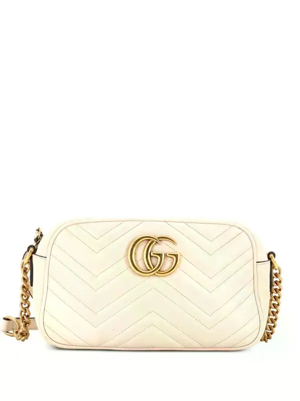 Gucci Matelassé Leather Shoulder Bag - Neutrals