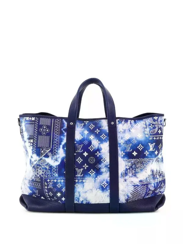 LOUIS VUITTON Journey Limited Edition Monogram Bandana Leather Tote Bag