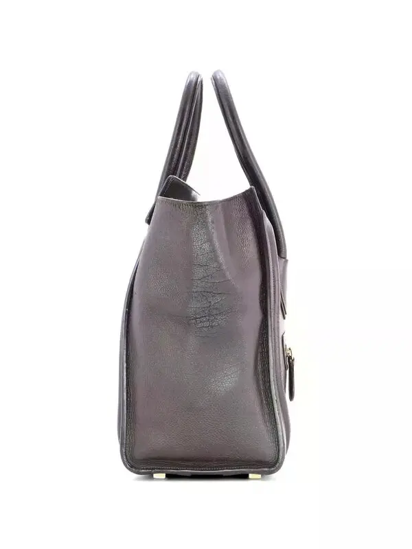 Celine Luggage Bag Smooth Leather Micro Tote Bag