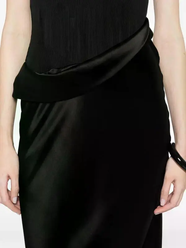 Nanushka Sleeveless Draped Maxi Dress - Black