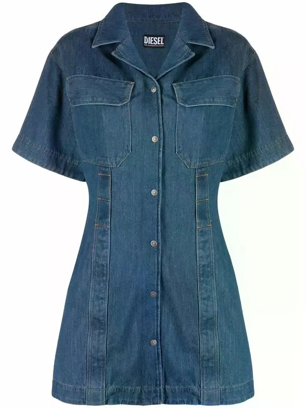 DIESEL® Denim Shirt Dress - Blue