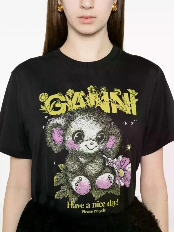 GANNI Have A Nice Day" Graphic T-shirt