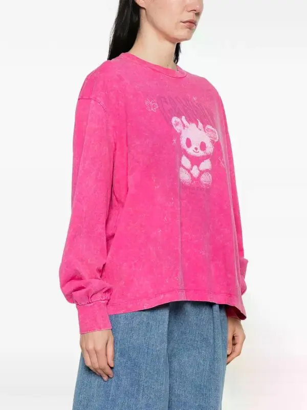 GANNI Graphic Long-sleeve T-shirt